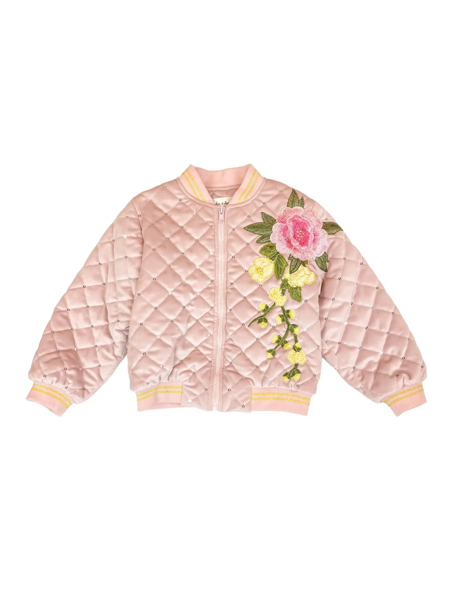 Floral Embroidered Quilted Jacket – Heavenly Occasions