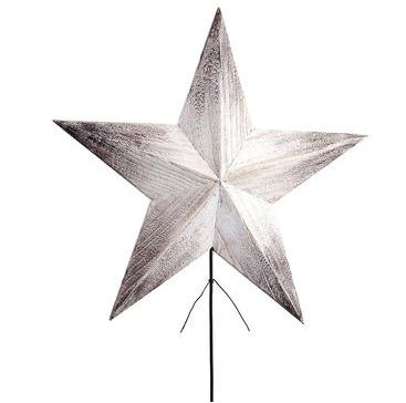 Wood Star Tree Topper – Heavenly Occasions
